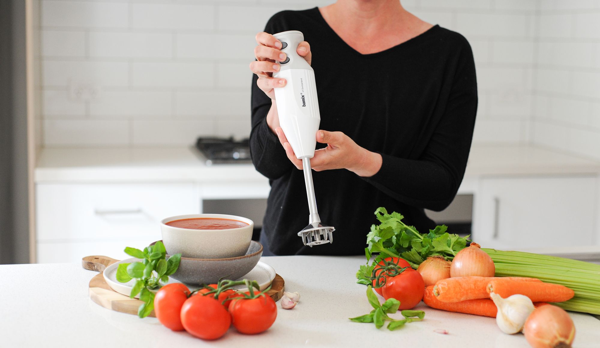Bamix Mono Immersion Blender 140W White