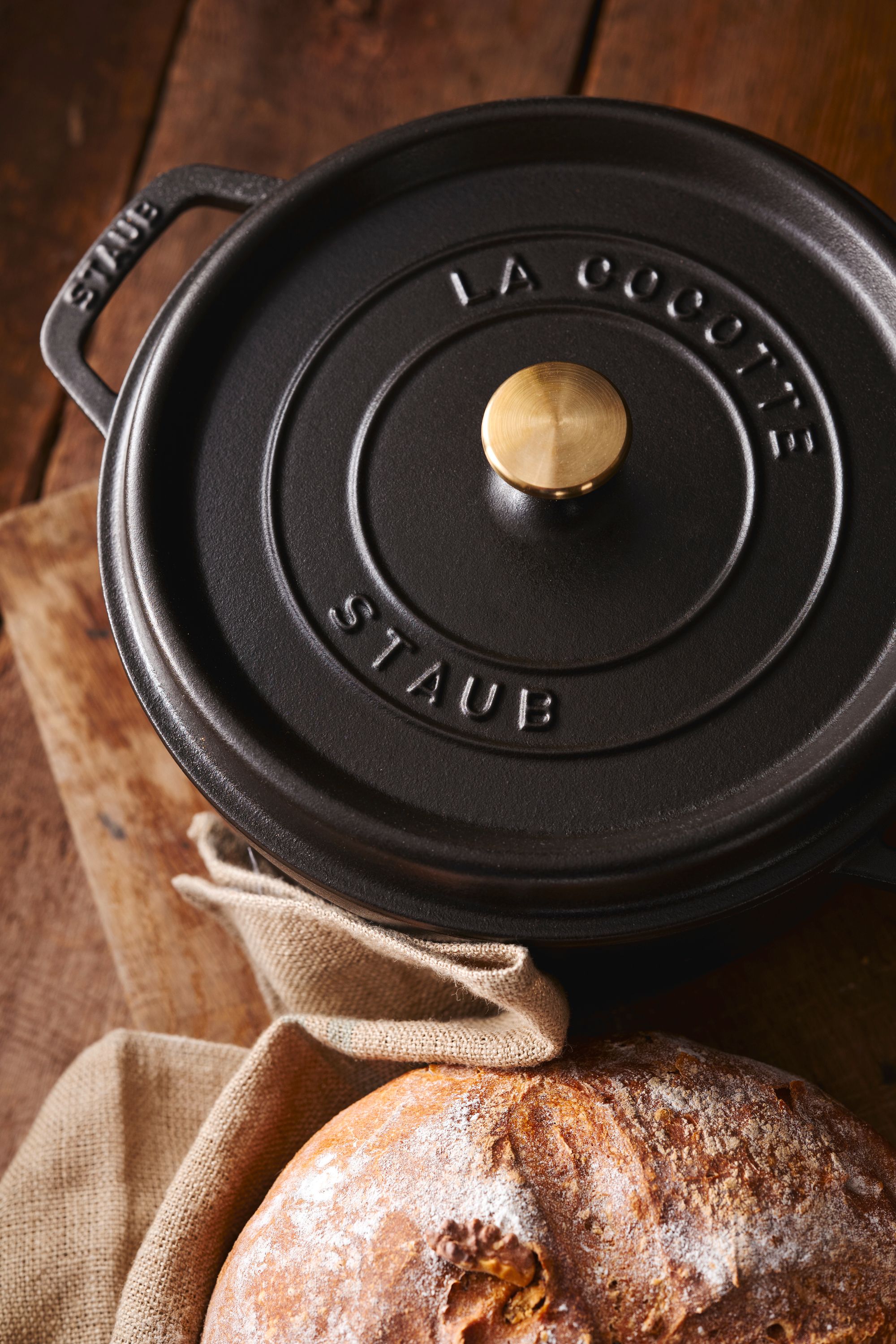 Staub Cocotte Round 24cm Black